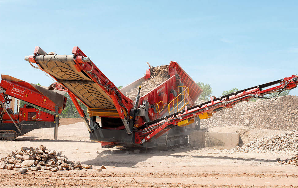 De Terex Finlay 893 mobiele zeefinstallatie , een nieuwe ster aan het ...